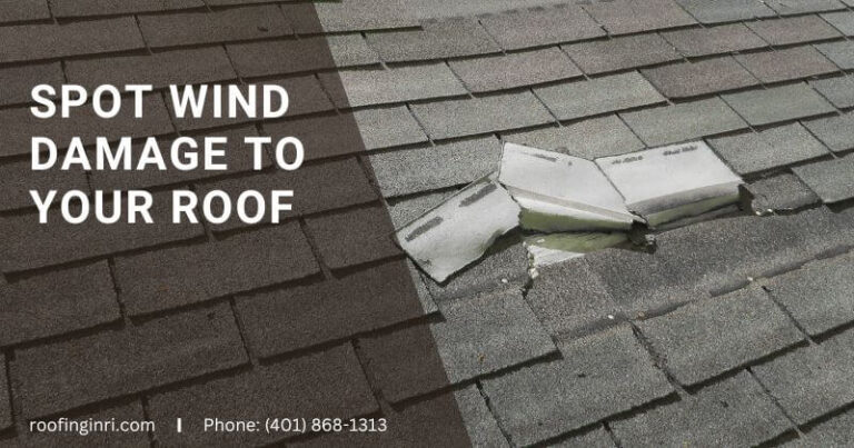 How do you spot wind damage to your roof?